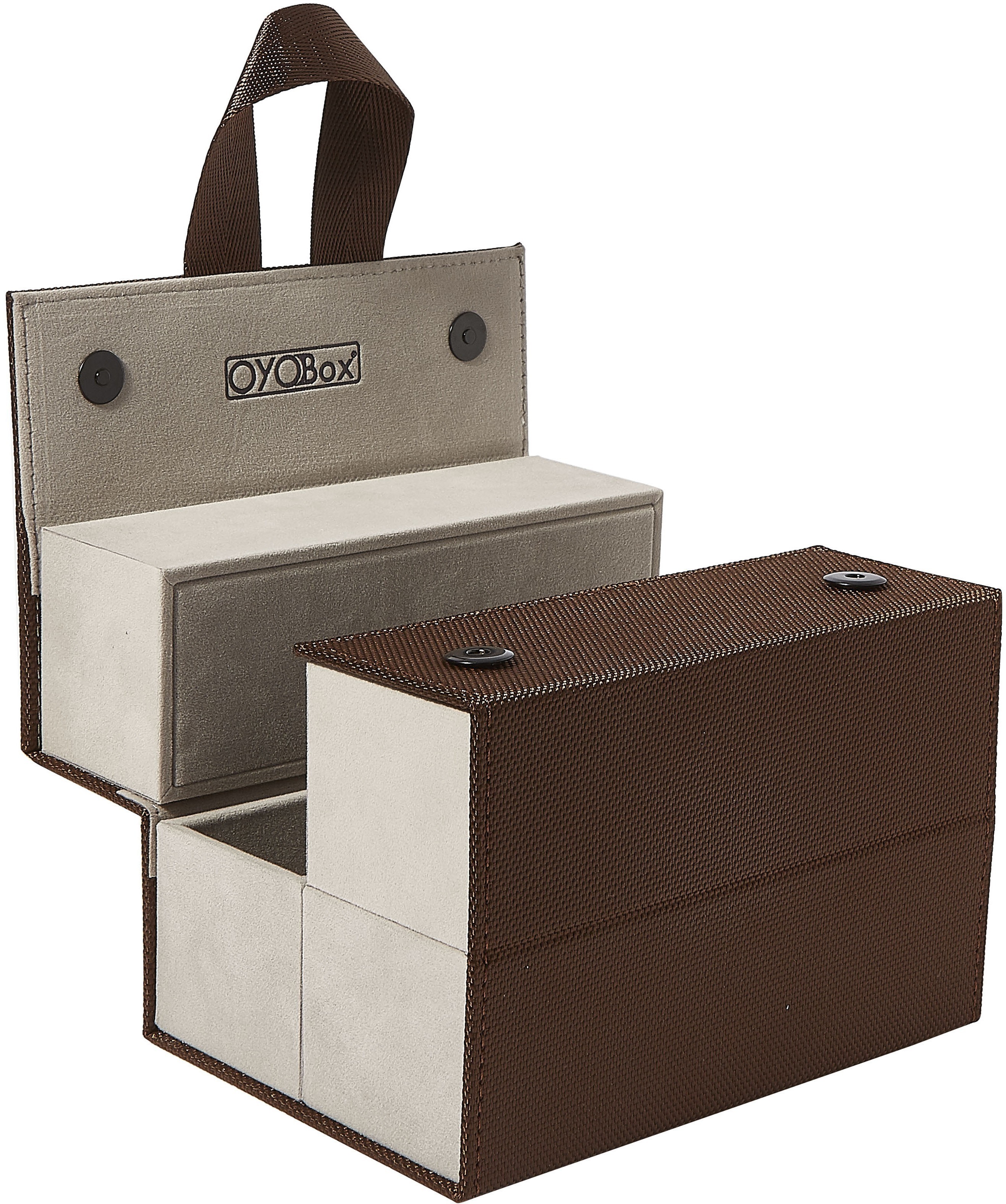 Foldable Travel Case Mocha Brown