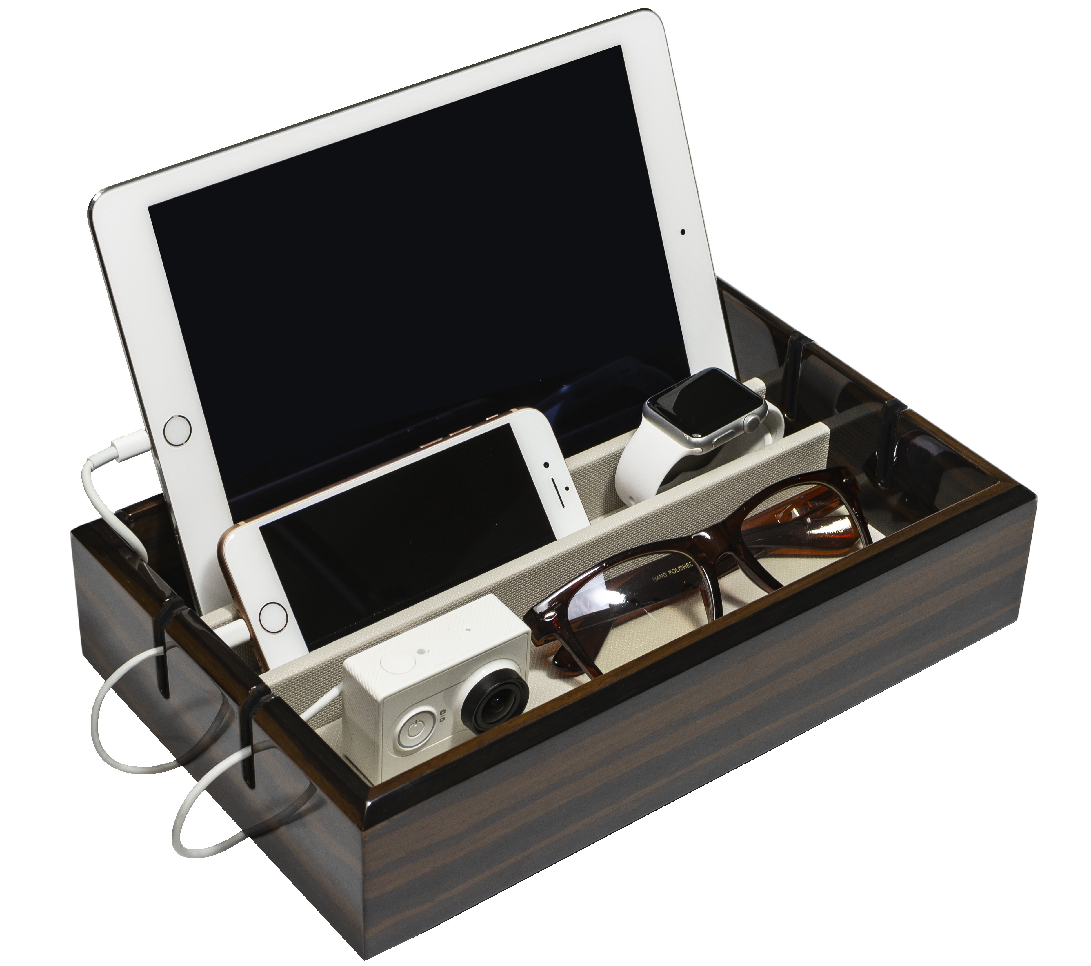 Ebony Teak Tech Tray