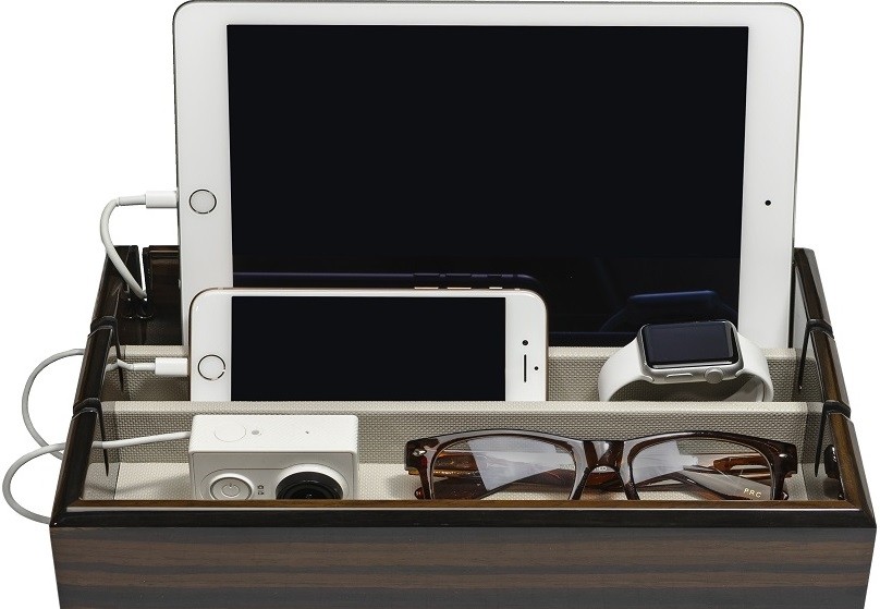 Ebony Teak Tech Tray